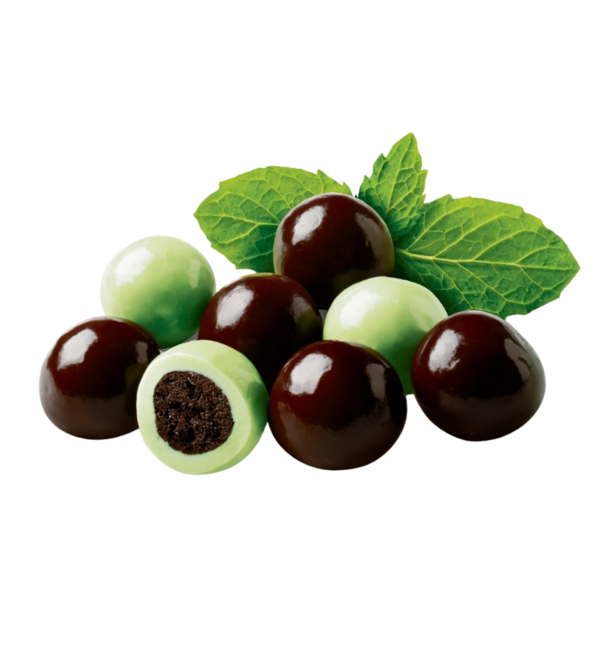 Mint Crisp Cookie Bites, 5oz | Sconza Chocolate