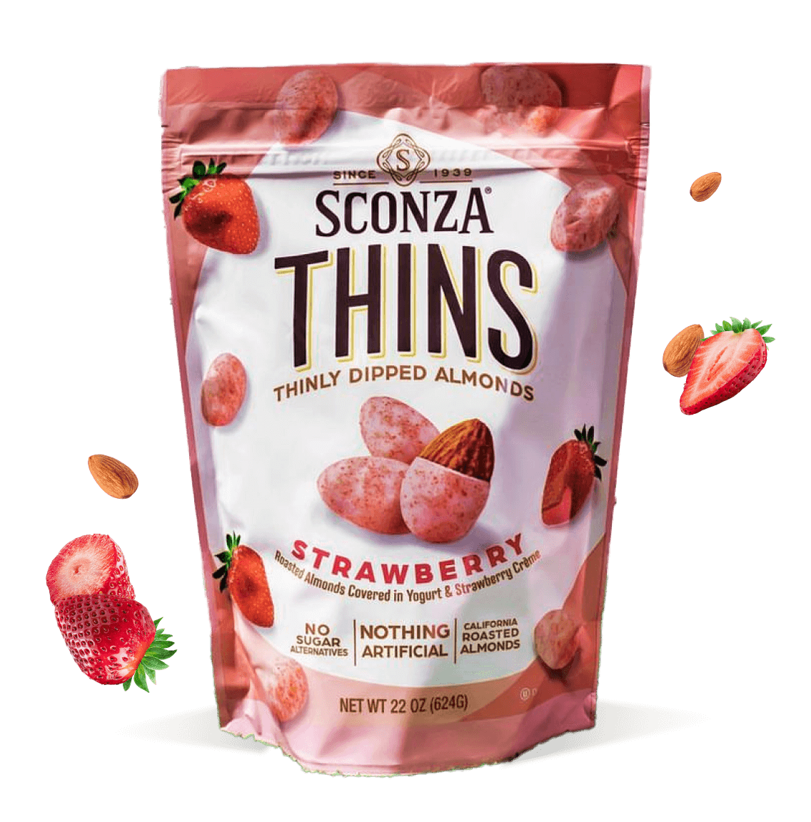 Strawberry THINS, 5oz • Sconza Chocolate